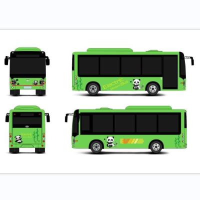 China 6630*2200*2925 Dimensions Electric Minibus E Bus 6.6m Battery Electric Buses for Public Transportation for sale