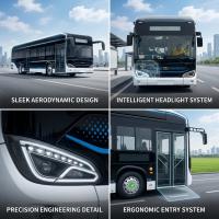 China 12m Low Floor Electric City Bus | High Capacity LFP Battery 300km Range | OEM Public Transit Solution for sale