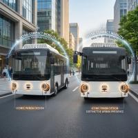 China 14 seater Electric Mini Buses Zero emission minibus ev bus 69km/h. for sale