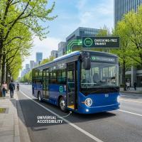 China 6m Battery electric buses electric mini city bus New energy bus. for sale