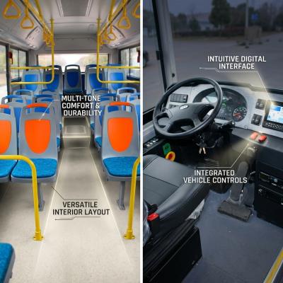 China 6m Zev Ev Minibus 15 Seater Mini Bus For Public Transit Service for sale