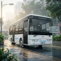 China 6.6m 16 Seats LHD Electric Mini Bus Electronic Bus for Urban City Public Transportation for sale