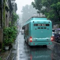 China 6.6m Electric Mini Bus EV Bus with Automatic Transmission and 23 Seater Capacity for sale