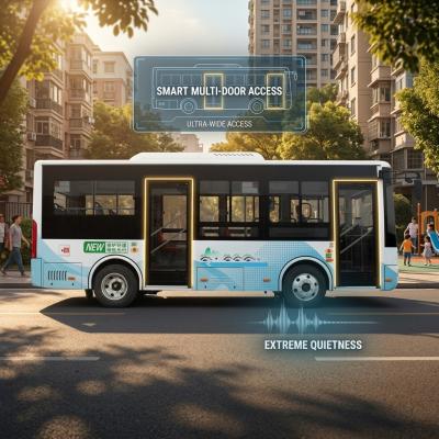 China 6.6m Electric City Bus New Energy 270KM Mileage 16 Seater accept customize. for sale