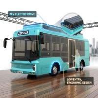 China 6.6m Electric Mini Bus EV Bus with Automatic Transmission and 23 Seater Capacity for sale