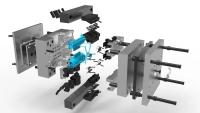 China P20 718 738 NAK80 S136 Material Plastic Injection Mould For Vehicle Parts Injection Molding for sale