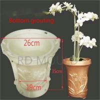 China Customized Design ABS Material Concrete Flower Pot Mold with More than 100 Times Mould Life for sale