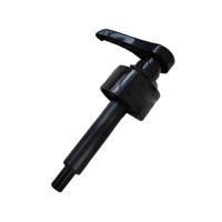 China Plastic Lotion Pump Head with Long Spout Black Dispenser Pump for Shampoo Body Lotion Cosmetic Bottle for sale