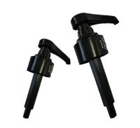 China Plastic Lotion Pump Head with Long Spout Black Dispenser Pump for Shampoo Body Lotion Cosmetic Bottle for sale