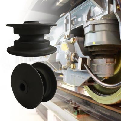 China Wholesale Factory Direct Heavy Duty Cast Iron Industrial Train Brake Wheel for Locomotive Train Bogie Brake System for sale