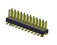 China 2.54mm Dual Rows SMT TYPE Pin Header Connector Female Header Connector with Pegs 2*2PIN To 2*40PIN for sale