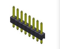 China Pin Header Connector 2.54mm Single Row Straight TYPE 1*2PIN To 1*40PIN H=2.54mm for sale