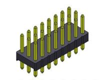 China Pin Header Connector 2.54mm Triple Row DIP TYPE 3*2PIN To 3*40PIN H=2.54MM for sale