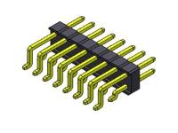 China Pin Header Connector 2.54mm Single Row  SMT TYPE 2*2PIN To 2*40PIN H=2.54MM for sale