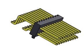 China Pin Header Connector 2.00mm Pitch SMT Type 2*2PIN to 2*40PIN Female Header Connector for sale