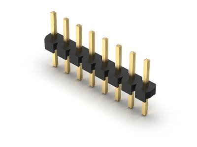 China Pin Header Connector 2.00mm Single Row  Dip TYPE 1*2PIN To 1*40PIN H=2.00MM for sale