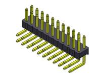 China Pin Header Connector 2.00mm Dual Row  Right Angle TYPE 2*2PIN To 2*40PIN H=2.00MM for sale