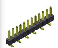China 2.00mm Single Row SMT Type Pin Header Connector for PCB Board to Board Connections 1*2PIN to 1*40PIN for sale