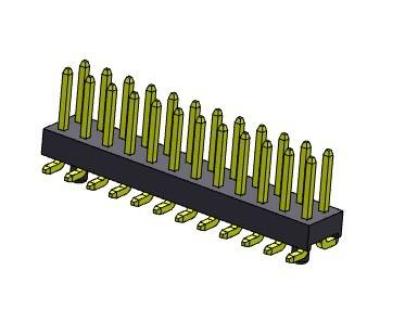 China 2.00mm Dual Row SMT Type Pin Header Connector Board to Board Connector 2*2PIN to 2*40PIN for sale