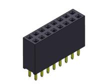 China 2.54mm Dual Row Through Hole Female Header Connector for Board to Board Applications for sale