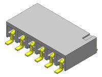 China 2.54mm Single Row SMT Female Header Connector for PCB Board to Board Applications for sale