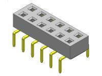 China Female Header Connector 2.54mm Dual Row Dual Entry TYPE 2*2PIN To 2*40PIN H=3.00mm for sale