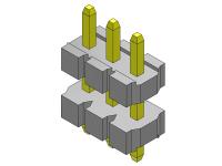 China Pin Header Connector 3.96mm Single Row Stack Straight TYPE 1*1PIN To 1*24PIN for sale