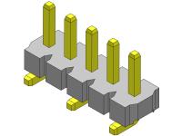 China 3.96mm Pitch Single Row Pin Header Connector for Surface Mount PCB Applications for sale