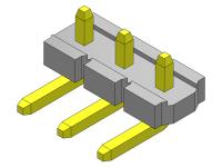 China 5.08mm Pitch Single Row Right Angle Type Pin Header Connector for PCB Board to Board Applications for sale