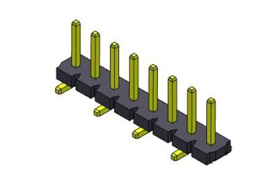 China Pin Header Connector 5.08mm Single Row SMT TYPE 1*2PIN To 1*20PIN H=2.54MM for sale
