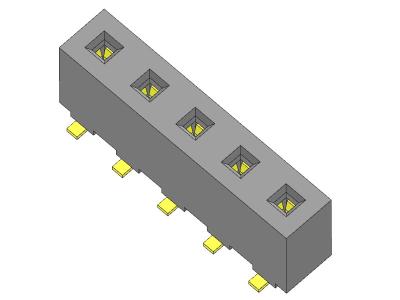 China Female Header Connector 5.08mm Single Row SMT TYPE 1*2PIN To 1*20PIN H=8.90mm for sale