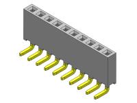China Female Header Connector 2.00mm Single Row Through Hole PCB Header Connector for Board to Board Applications for sale