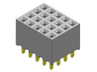 China Female Header Connector 2.00mm Quad Row Dip TYPE 4*2PIN To 4*40PIN H=6.35mm for sale