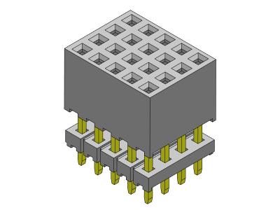 China Female Header Connector 2.00mm Quad Row Elevated Type 4*2PIN To 4*40PIN for sale
