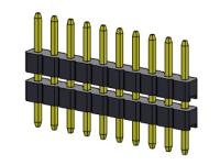China 2.00mm Pitch Single Row DIP Type Pin Header Connector for PCB Board to Board Connections for sale