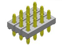 China Pin Header Connector 2.00mm Quad Row Straight TYPE 4*3PIN To 4*40PIN H=1.50MM for sale
