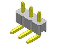 China Pin Header Connector 2.00mm Single Row  Right Angle TYPE 1*2PIN To 1*40PIN H=2.00MM for sale