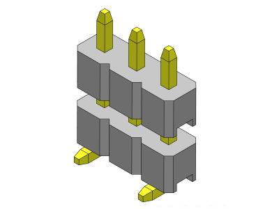 China 2.00mm Single Row SMT Type Pin Header Connector Board to Board Connector 1*2PIN To 1*40PIN for sale