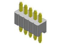 China Pin Header Connector 1.27mm Serise Single Row Straight Type 1*2PIN To 1*50PIN SQ0.46mm for sale