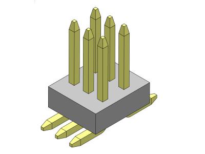 China Pitch 0.8*1.2mm 2*3PIN To 2*50PIN Pin Female Header Connector 0.8mm Dual Row for sale