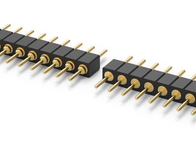 China Round Pin Header Connector 2.00mm Pitch DIP Type 1*2PIN to 2*40PIN Board to Board Connector for sale