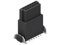 China 13.65mm Floating High Speed Board to Board Connector 1.27mm SMT Vertical 180° for sale
