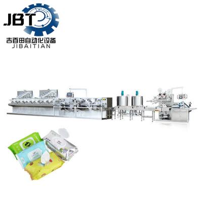 China Non Woven Fabric Wet Wipe Production Line Z Fold For Medical Automotive Industry for sale