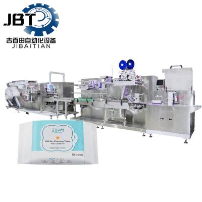 China Full Auto Wet Wipes Production Machine With High Speed Z Fold Type for sale