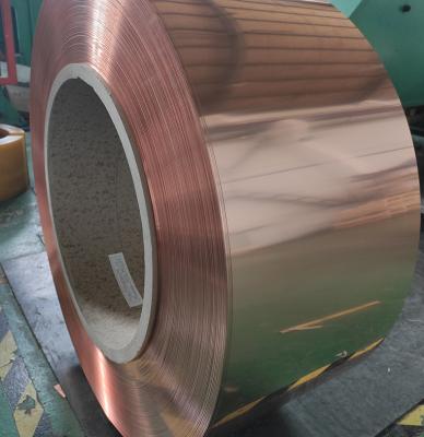 China Polished ETP Copper Coil Sheet Strip For Construction C1100 C1200 T2 Half Hard for sale