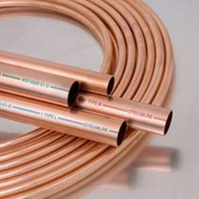 China ASTM B280 Pancake Copper Tube C12200 C2400 Air Conditioning Refrigeration Coil Pipes for sale