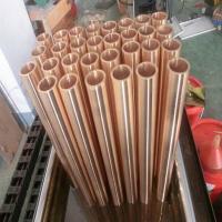 China OD 1/2'' 3/4'' 3/8'' Copper Seamless Tube Pipes C11000 C12200 C24000 Copper Round Tube for sale