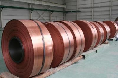 China 0.5mm Thinkness Copper Coil Sheet Red Color C18080 Tr08 Copper Foil Tape for sale