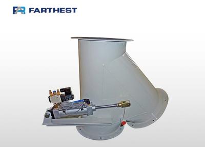China Farthest Stainless Steel Three Way Discharger Diverter Valve for Poultry Feed Mill for sale