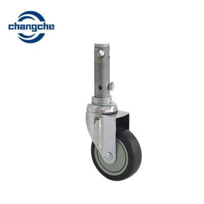 China TPR Silent Medical Bed Extra Small Casters Office Chair Rubber Castors for sale